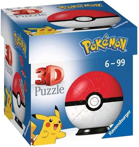 Pokemon 3D puzzel rood/wit 54 stuks - Koning Bordspel