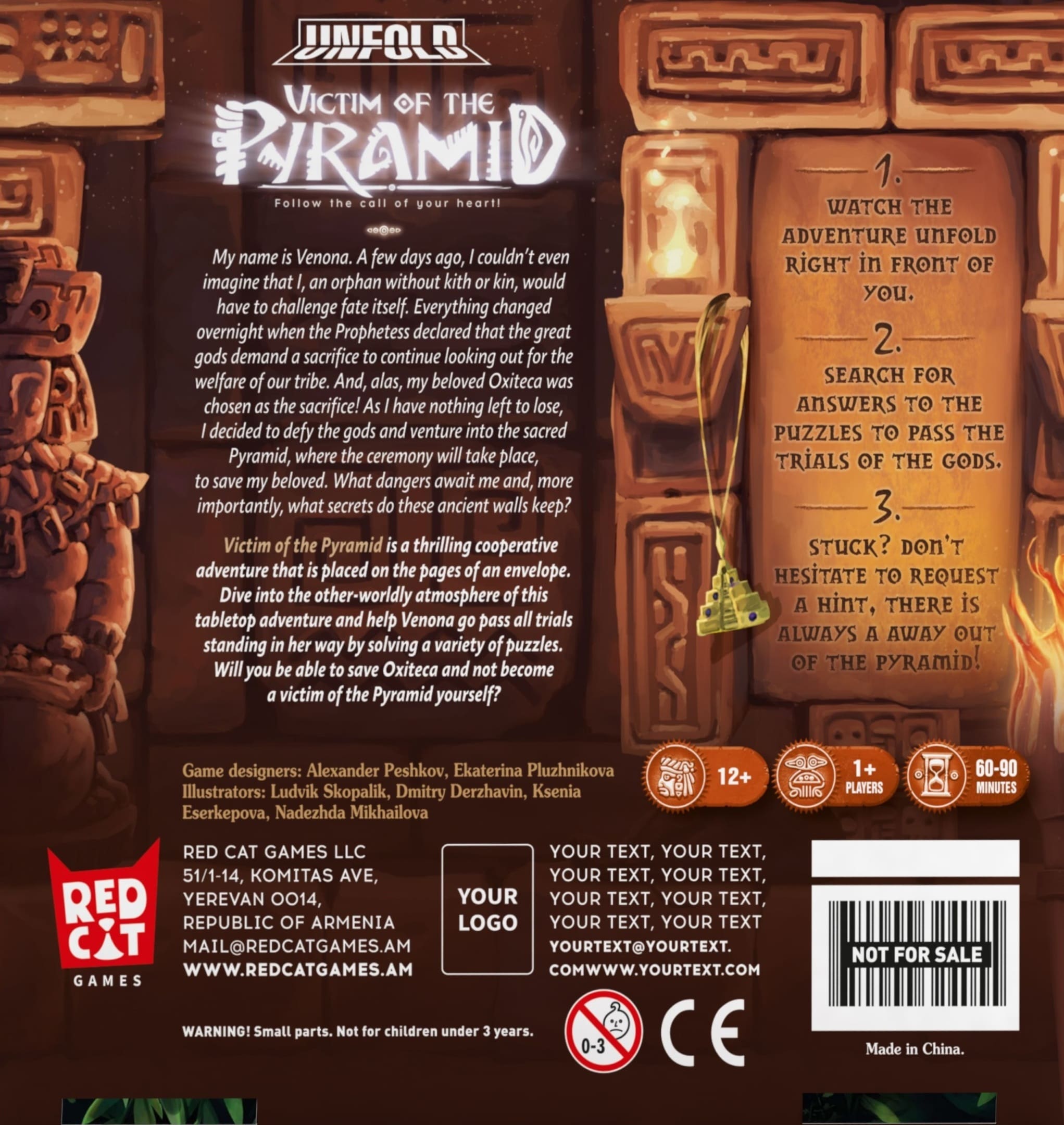 Unfold - Victim of the Pyramid - Koning Bordspel