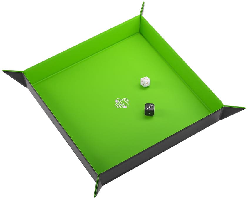 Magnetic Dice Tray Square black/green - Koning Bordspel