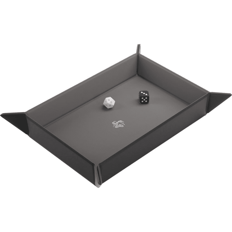 Magnetic Dice Tray Rectangular Black/Grey - Koning Bordspel
