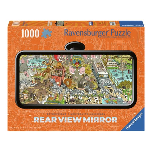 Rear View Mirror Safari Puzzel 1000 stuks - Koning Bordspel